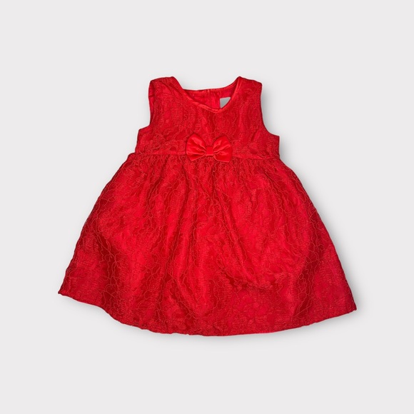 wonder nation | Dresses | Wonder Nation Red Lace Sleeveless Bow Dress ...